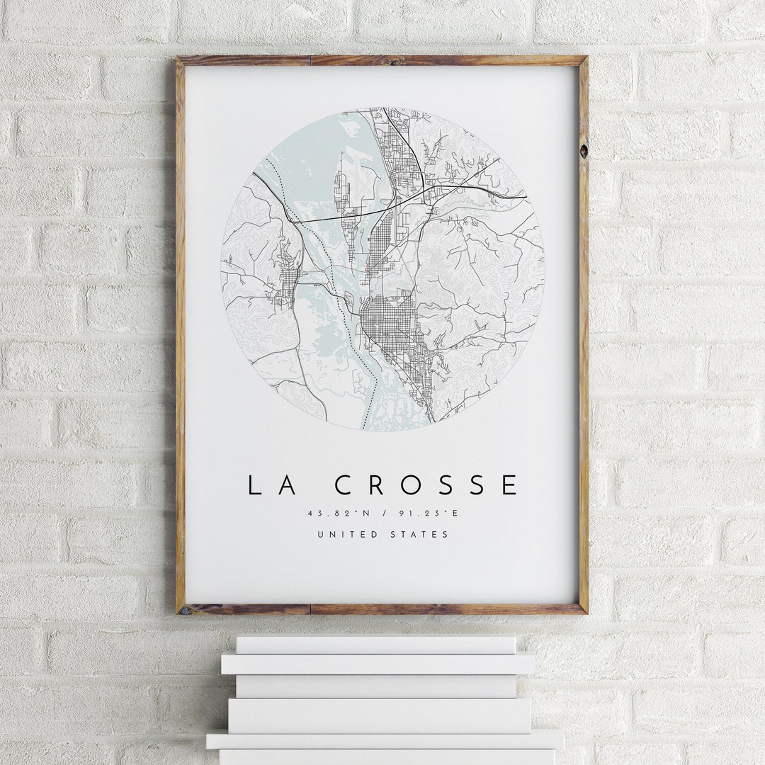 La Crosse Map, La Crosse, Wisconsin, City Map, Home Town Map, La Crosse ...