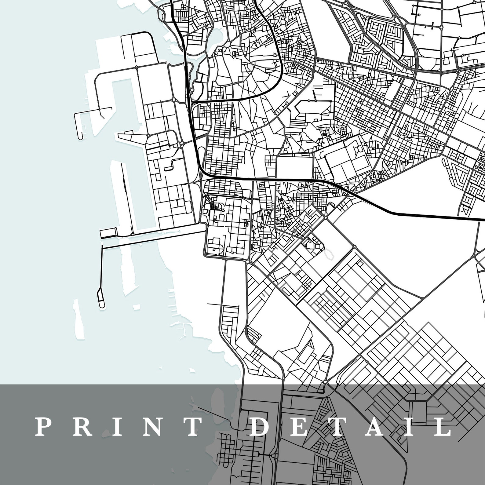 Jeddah Map Jeddah Saudi Arabia City Map Home Town Map - Etsy UK