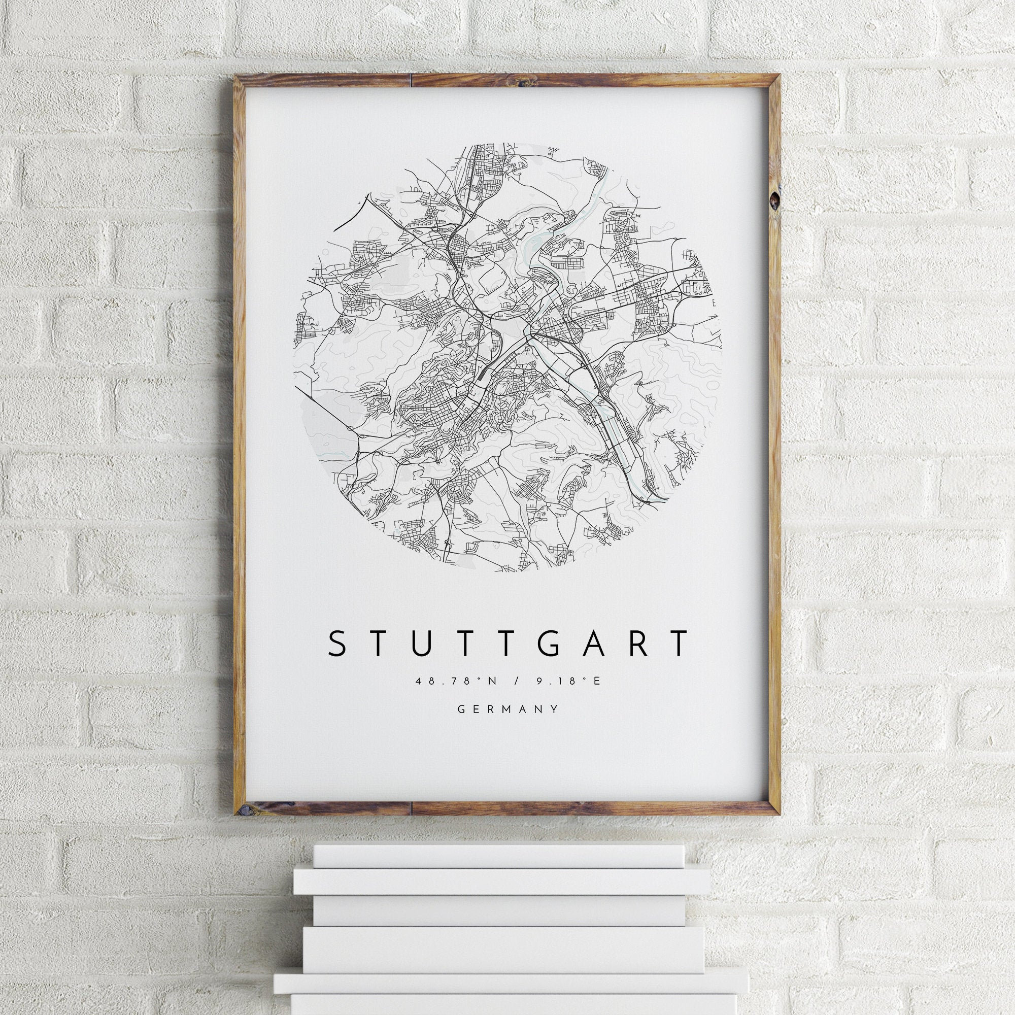 Stuttgart Map Poster, Stuttgart Print, Stuttgart Poster, Stuttgart Art ...