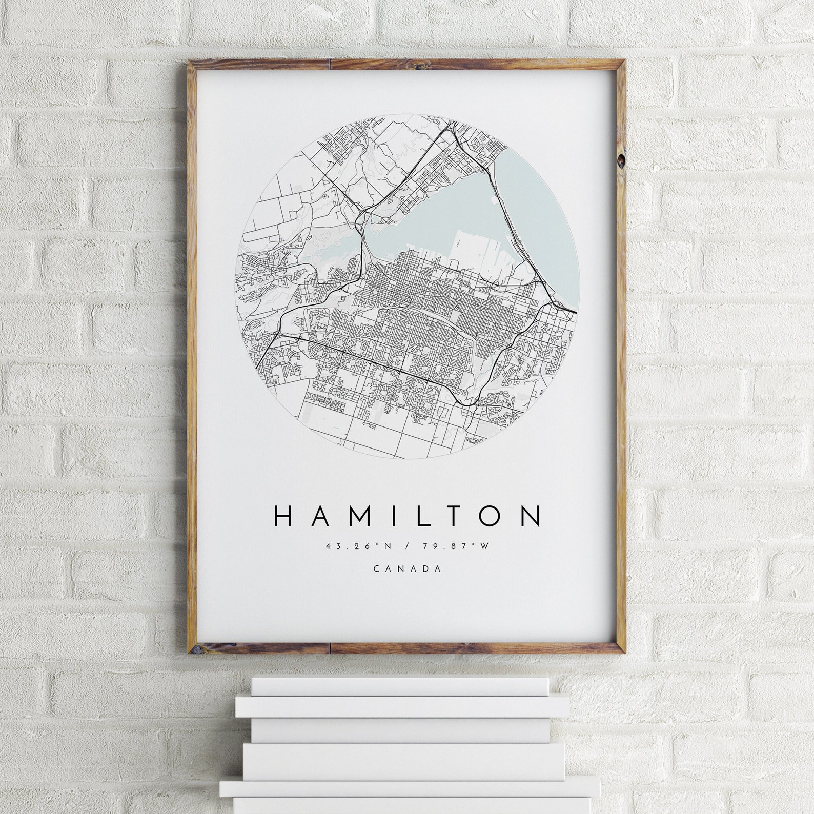 Hamilton Map Hamilton Canada City Map Home Town Map | Etsy