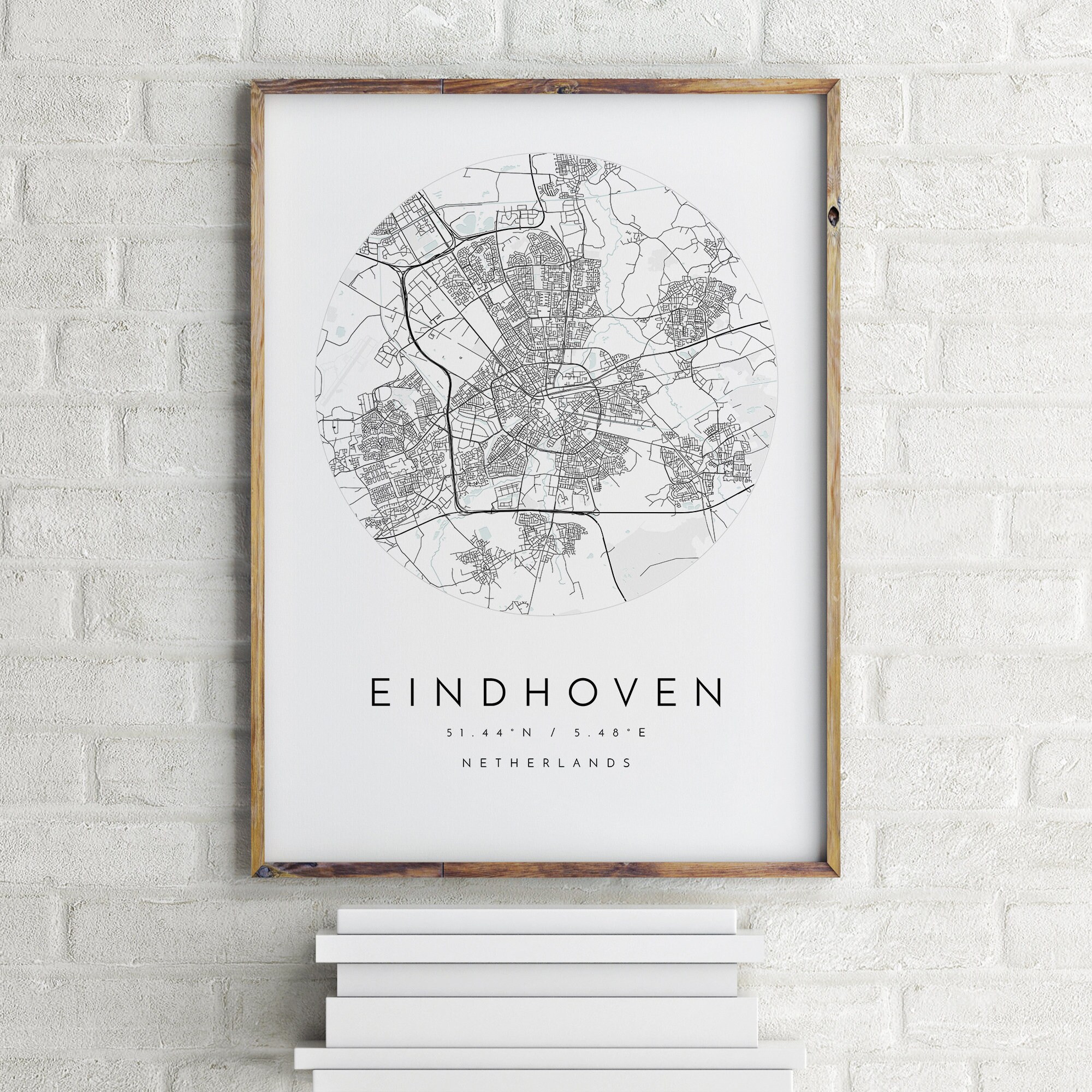 Eindhoven Map Eindhoven Netherlands City Map Home Town | Etsy