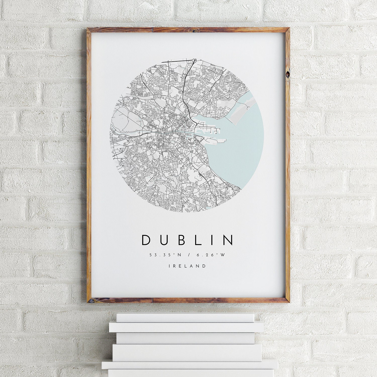 Dublin Map Minimalist Map Dublin Print Dublin Poster | Etsy