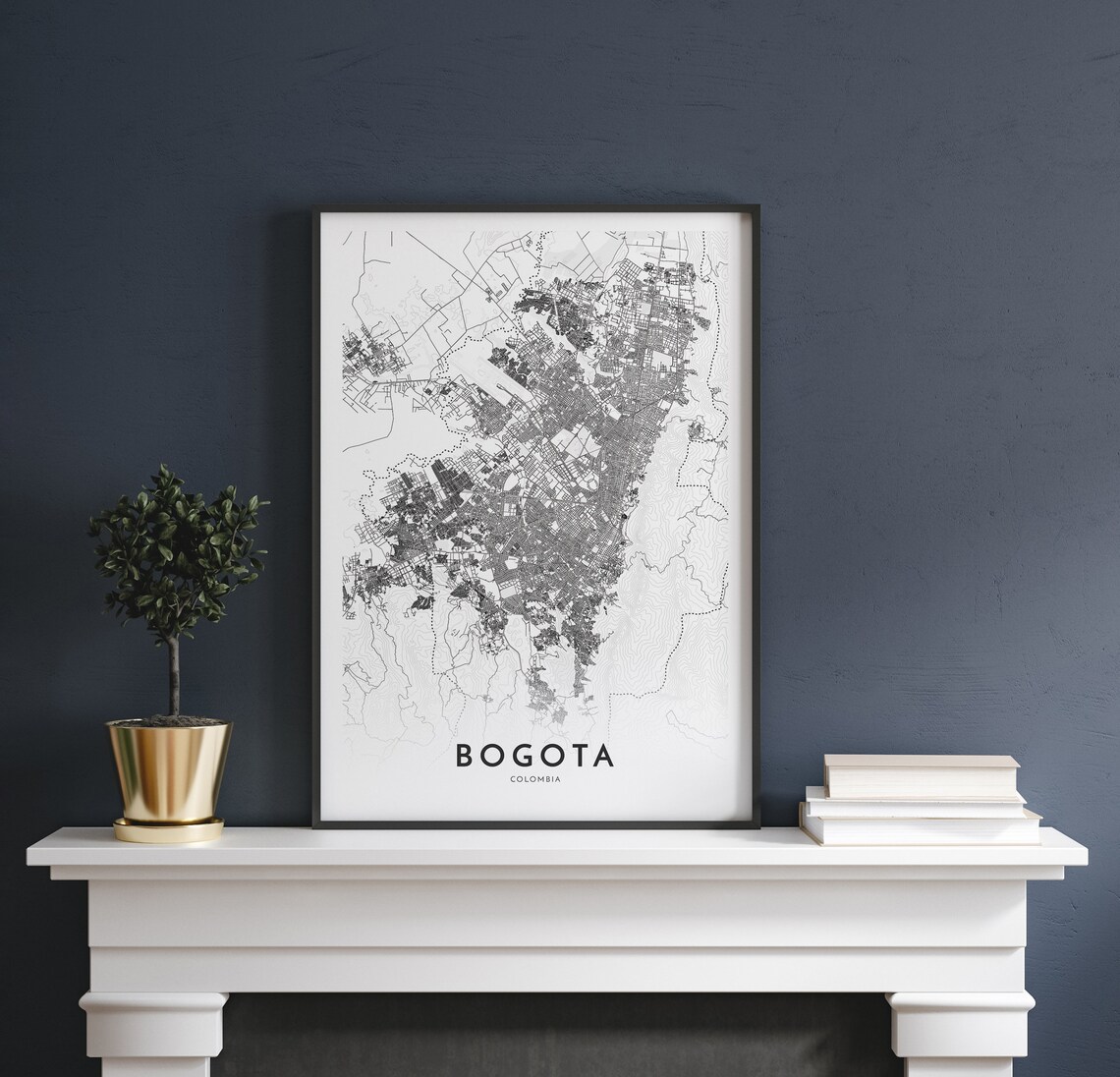 Bogota Map Bogota Colombia City Map Print Map Poster Map - Etsy UK
