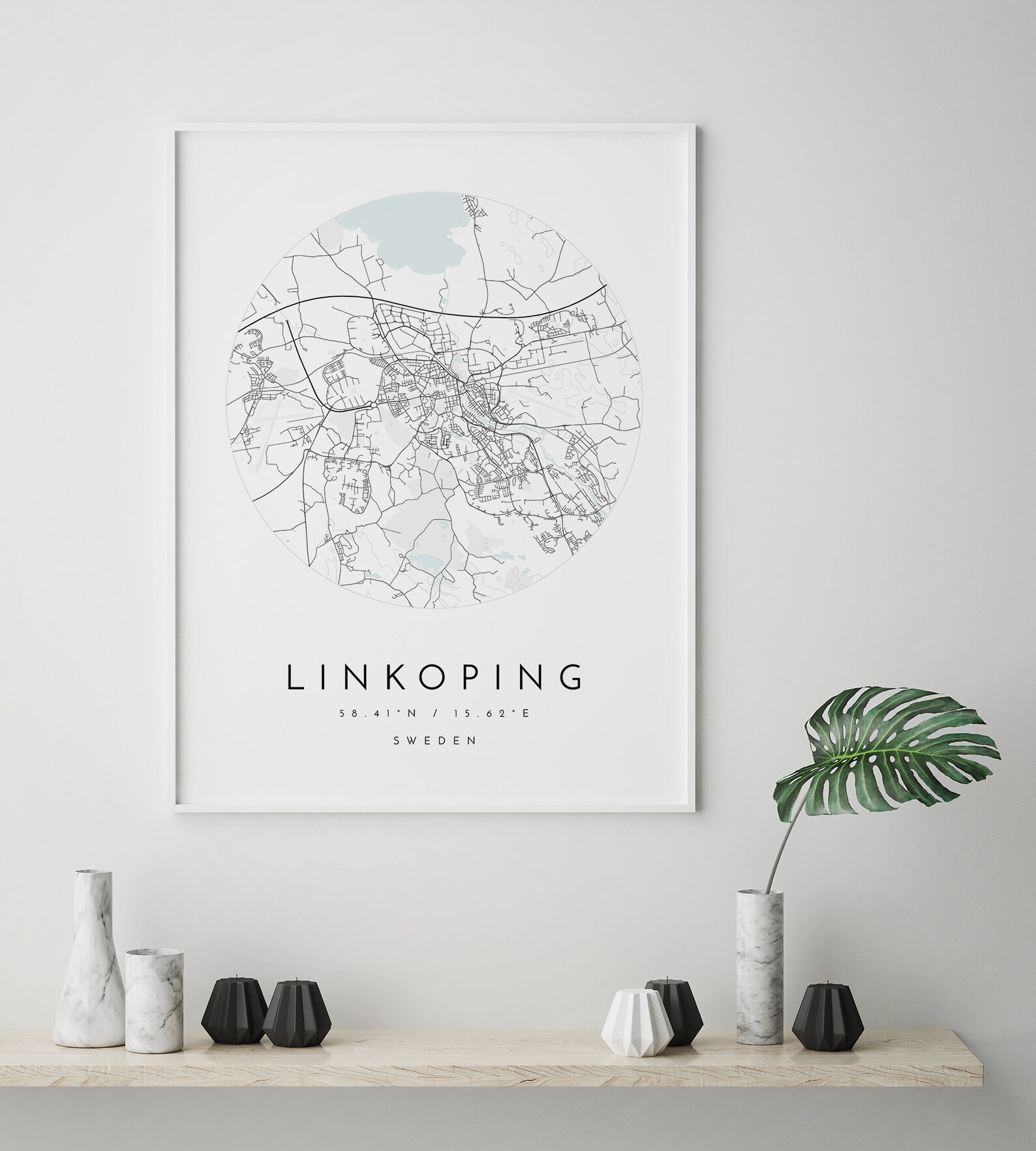 Linkoping Map Linkoping Sweden City Map Home Town Map - Etsy UK