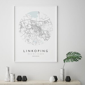 Linkoping Map Linkoping Sweden City Map Home Town Map - Etsy UK