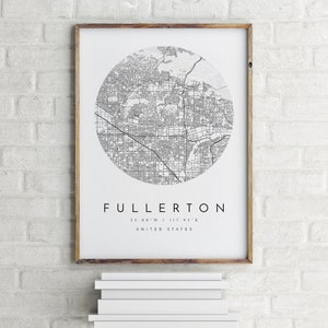 Fullerton Map, Fullerton, California, City Map, Home Town Map ...
