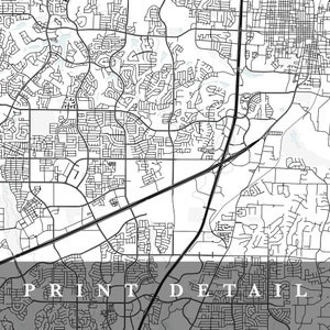 Mckinney Map, Mckinney, Texas, City Map, Home Town Map, Mckinney Print ...