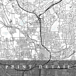 Atlanta Map, Minimalist Map, Atlanta Print, Atlanta Poster, Atlanta Art ...