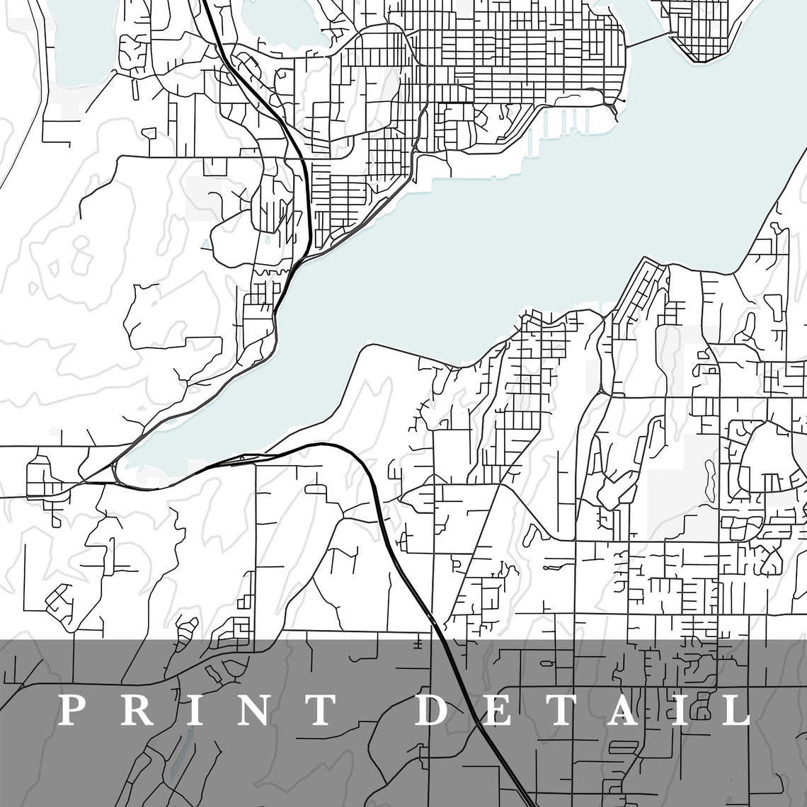 Bremerton Map Bremerton Washington City Map Home Town Map | Etsy