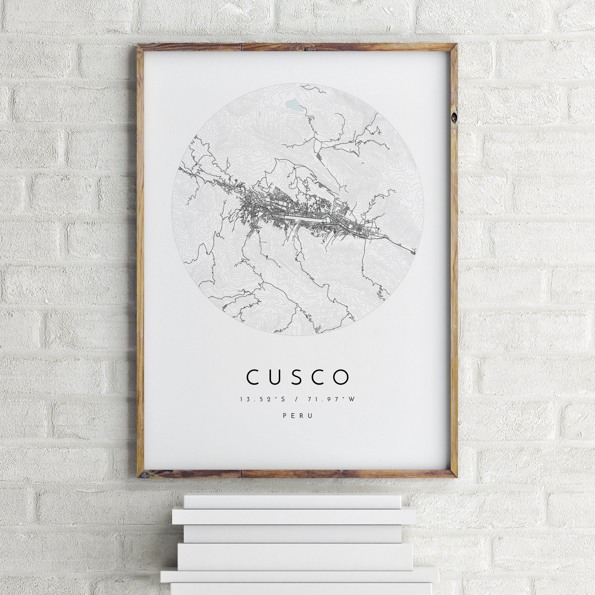 Cusco Map Cusco Peru City Map Home Town Map Cusco Print | Etsy