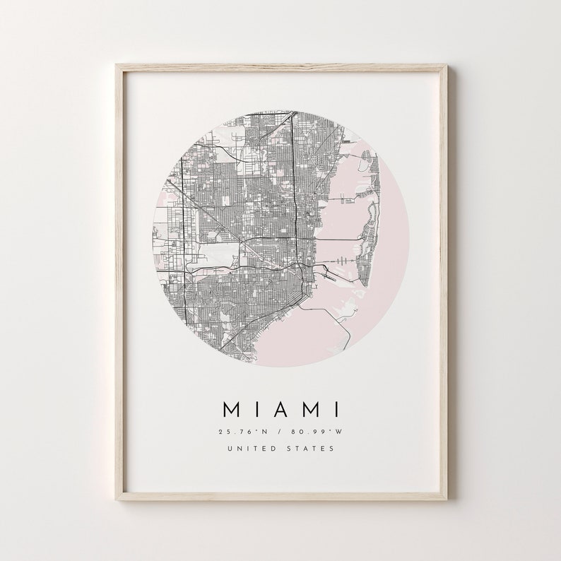 Personalized Map Print, Set of Four, Map Prints, Custom Locations, City ...