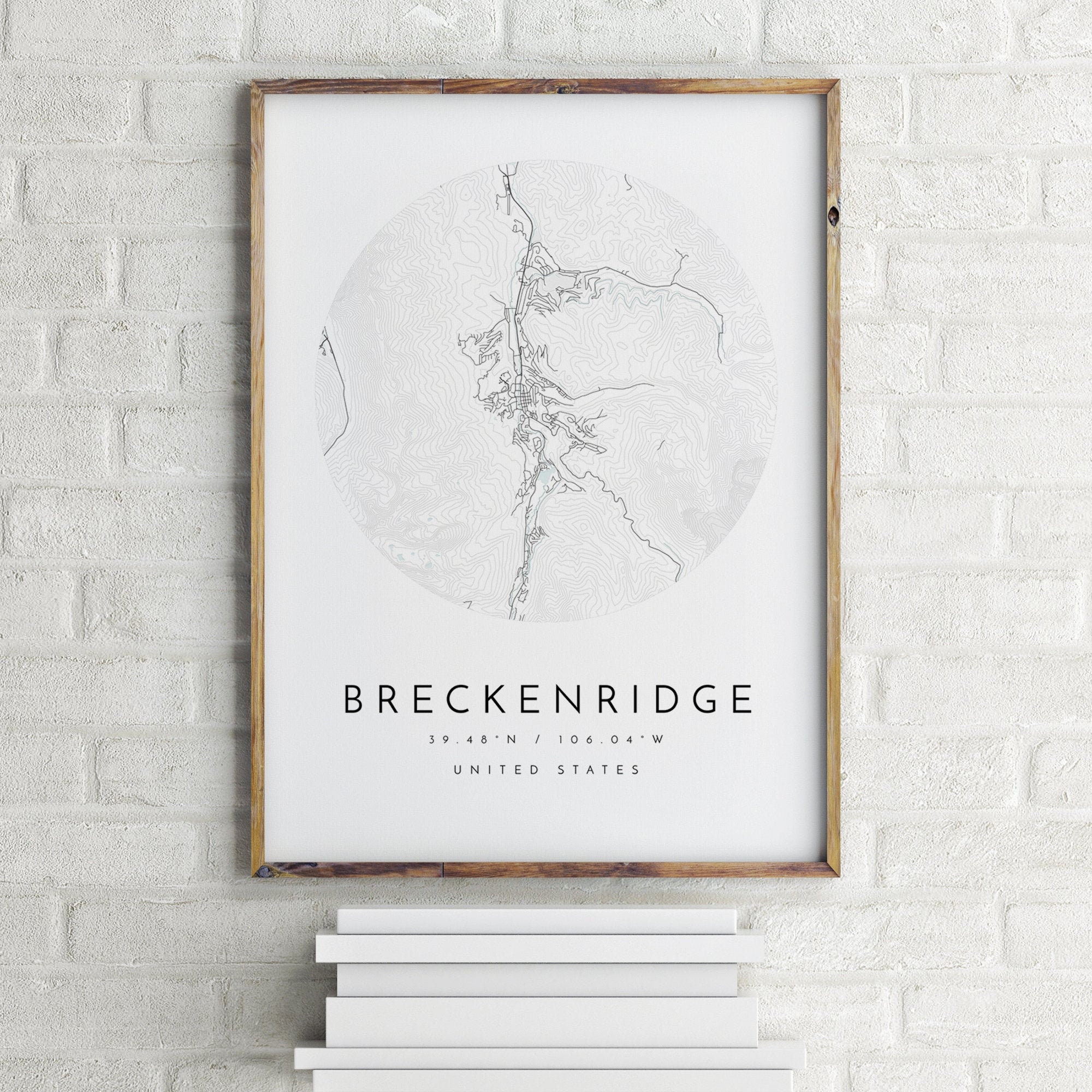 Breckenridge Map Breckenridge Print Breckenridge Poster - Etsy