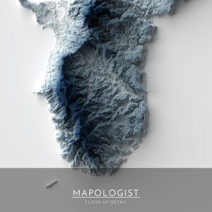 Guam Map, Elevation Map Print, Map Artwork, Guam Landscape, Geology Art ...