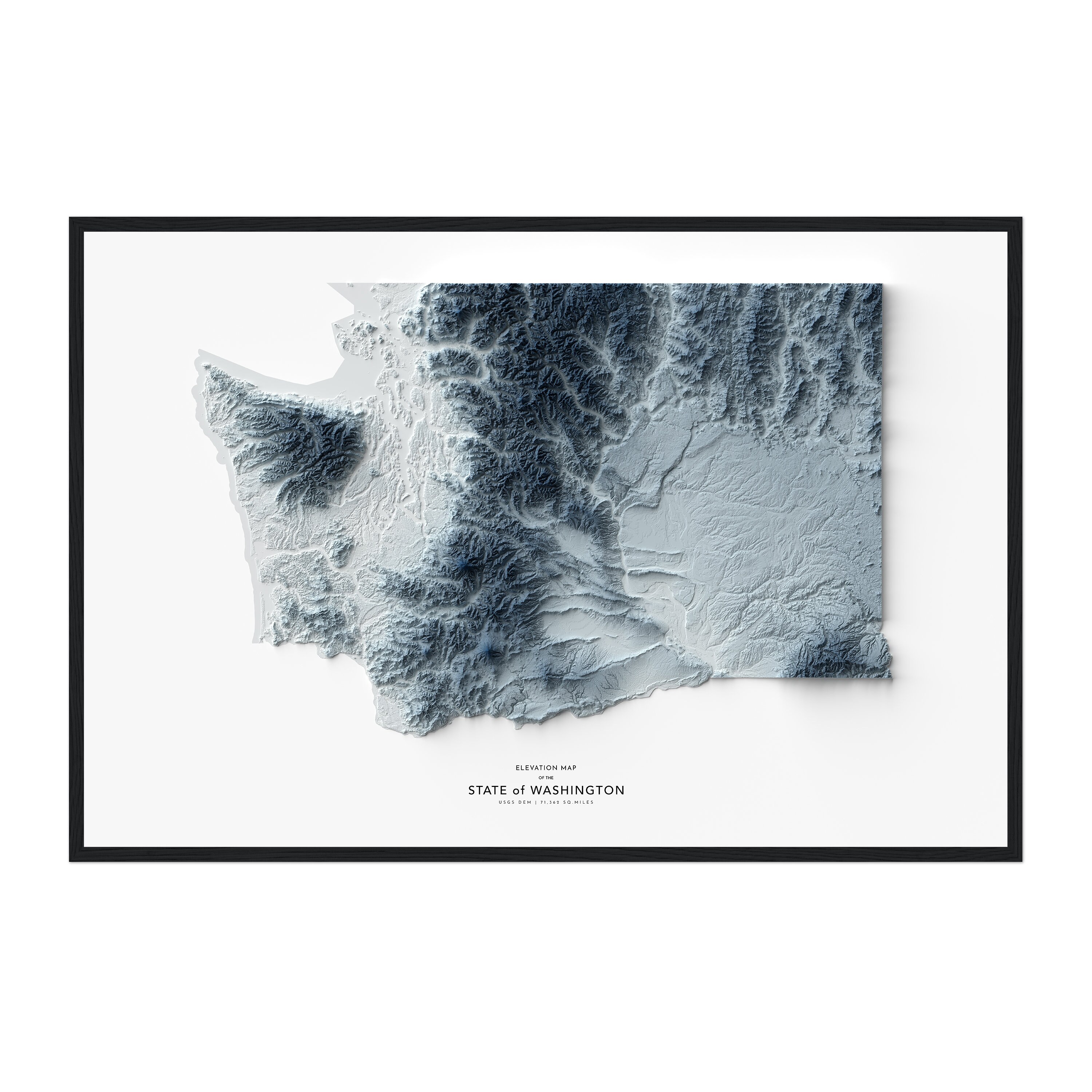 Washington Map, Washington State Map Print, Map Artwork, Washington ...