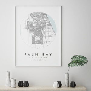 Palm Bay Map, Palm Bay, Florida, City Map, Home Town Map, Palm Bay ...