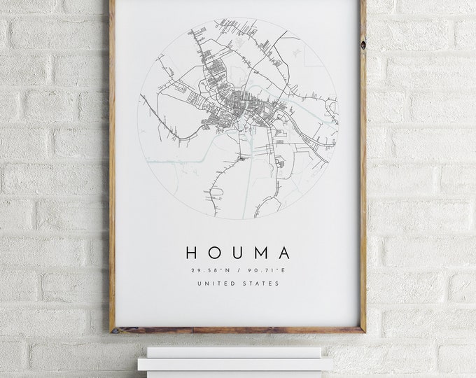 Monroe Map Monroe Louisiana City Map Home Town Map Monroe - Etsy
