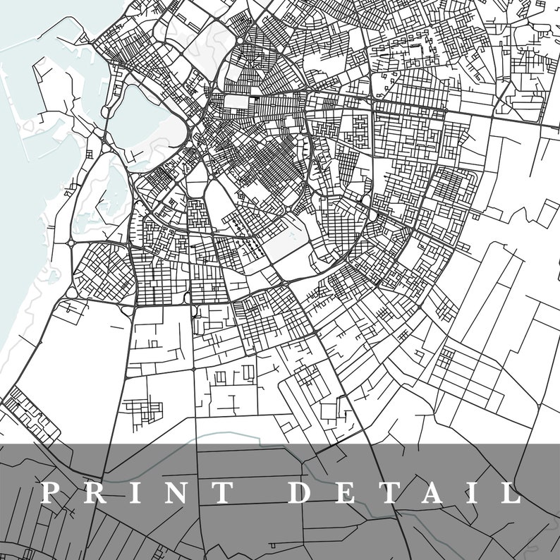 Benghazi Map Benghazi Libya City Map Home Town Map - Etsy