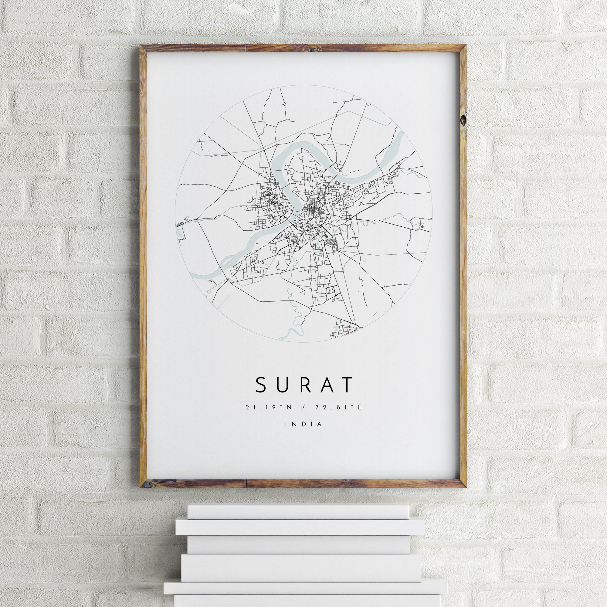 Surat Map Surat India City Map Home Town Map Surat Print - Etsy UK