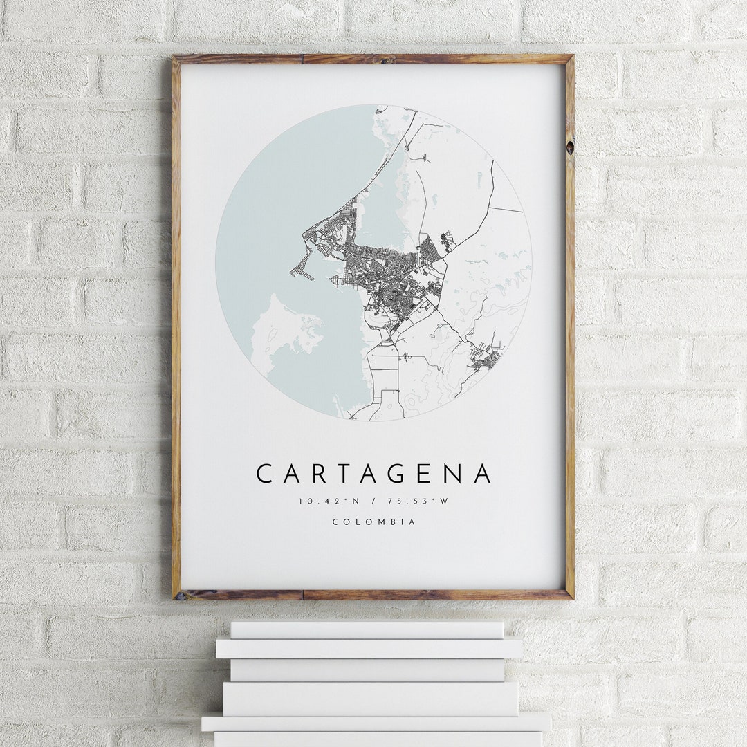 Cartagena Map, Cartagena, Colombia, City Map, Home Town Map, Cartagena ...