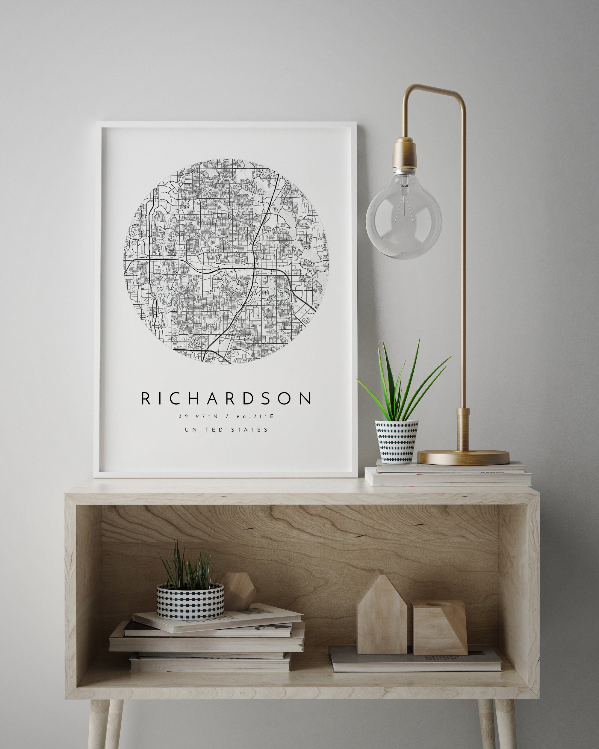 Richardson Map, Richardson, Texas, City Map, Home Town Map, Richardson ...