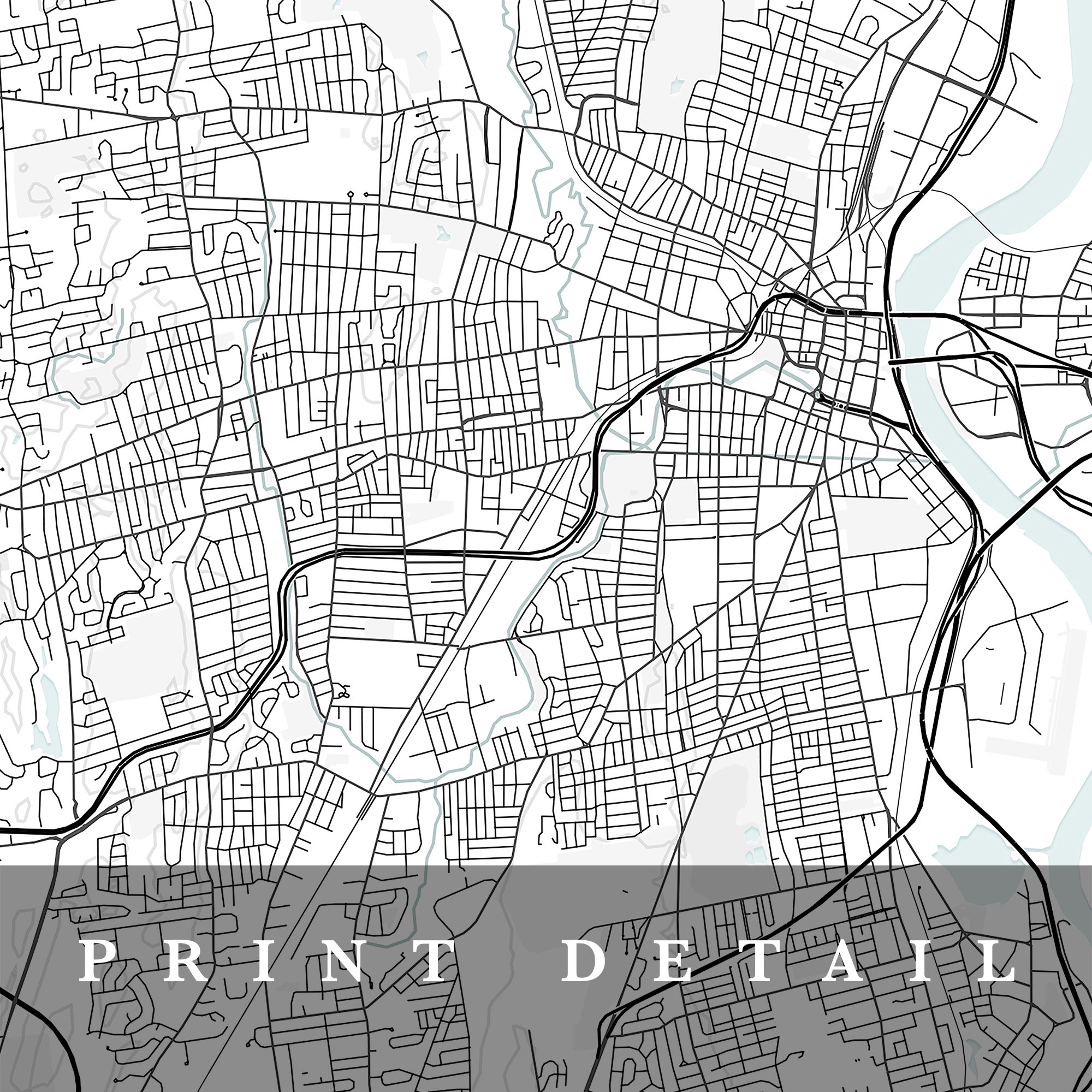 Hartford Map Hartford Connecticut City Map Home Town Map | Etsy
