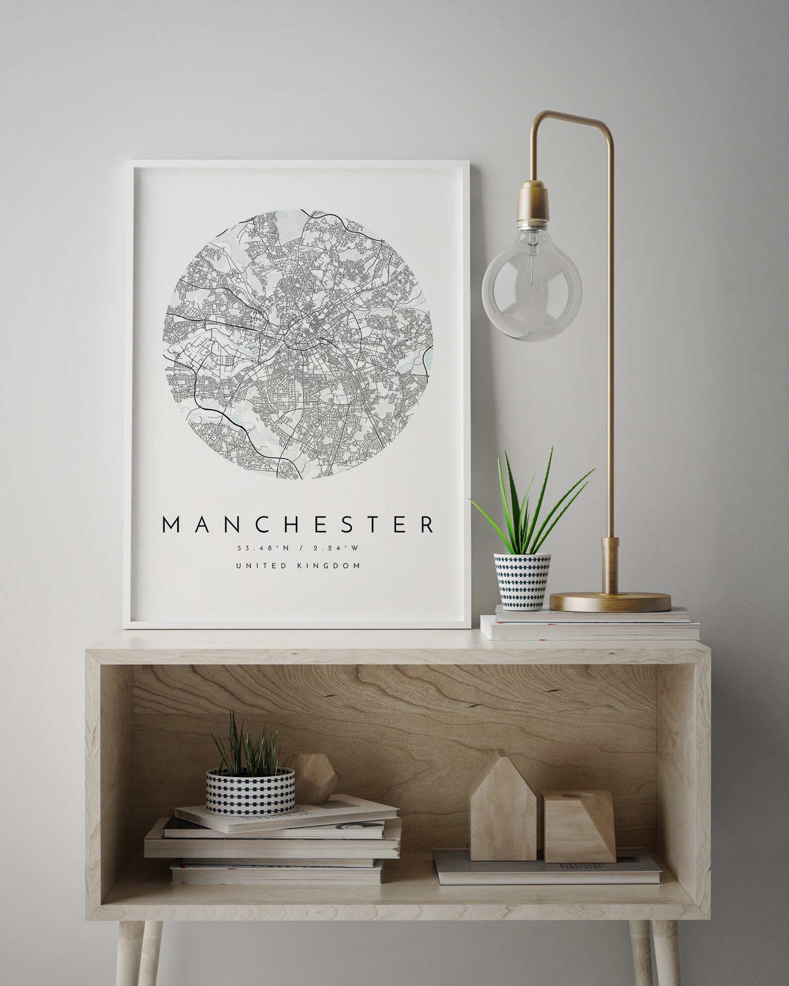 Manchester City Map Manchester Print Manchester City Print - Etsy UK