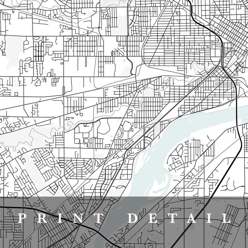 Toledo Map, Toledo, Ohio, City Map, Home Town Map, Toledo Print, Wall ...
