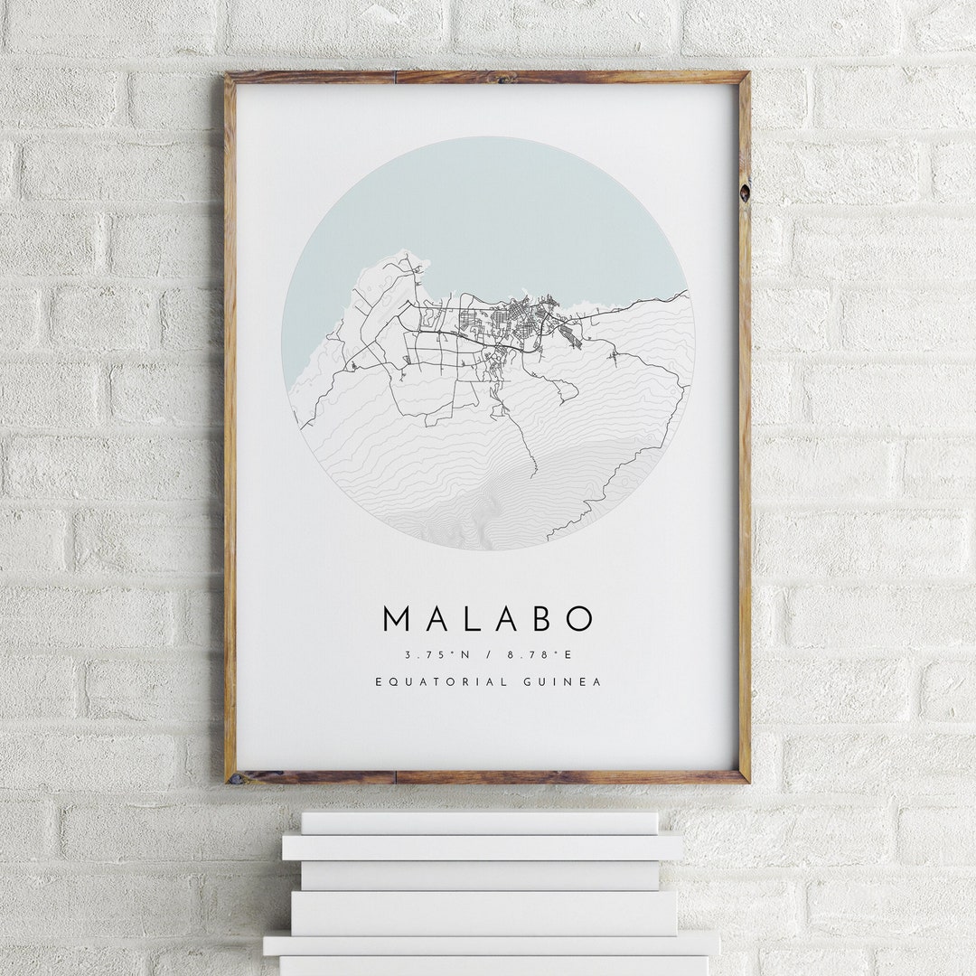 Mapa de Malabo, Malabo, Guinea Ecuatorial, Mapa de la ciudad, Mapa de ...