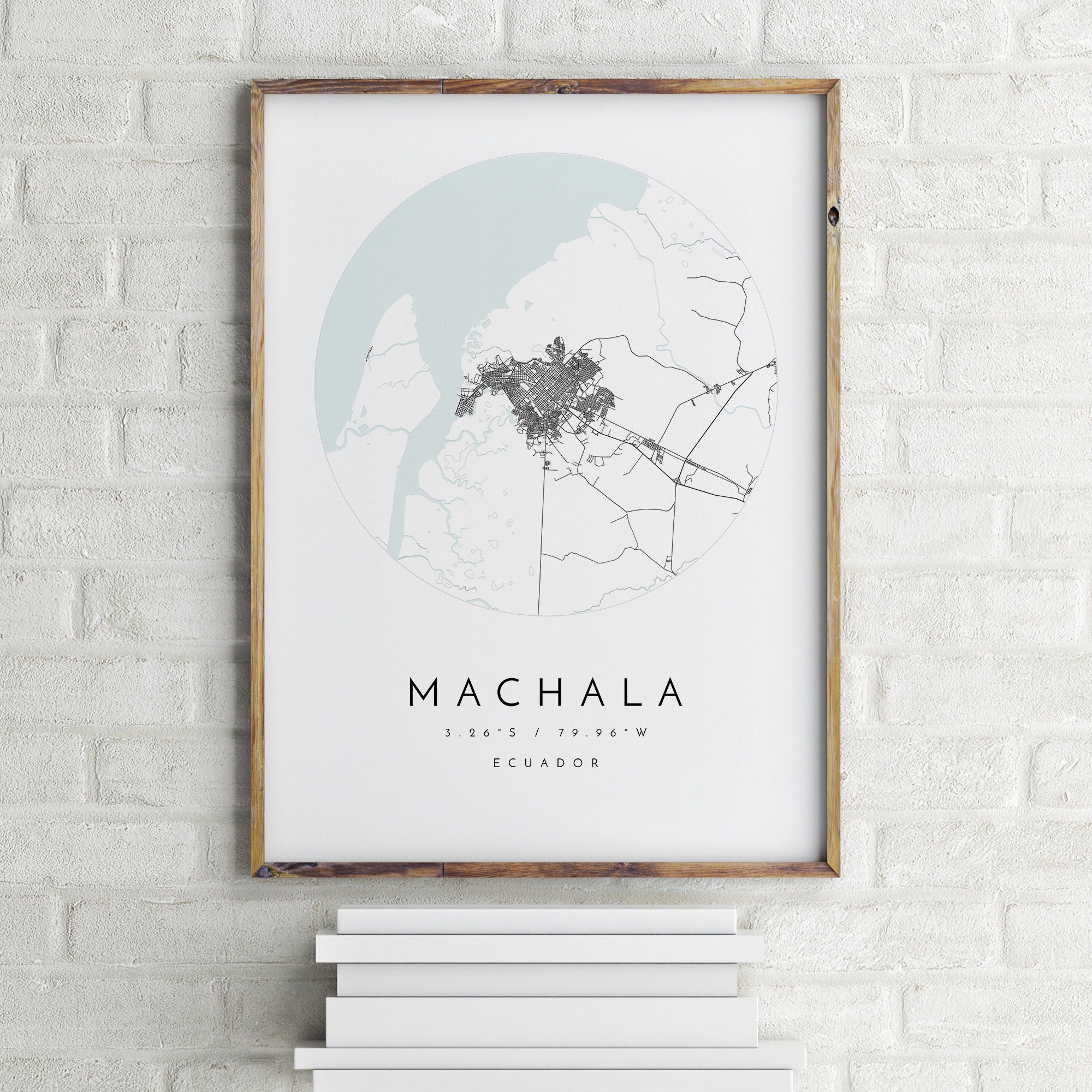 Mapa de Machala Machala Ecuador Mapa de la ciudad Mapa de - Etsy España