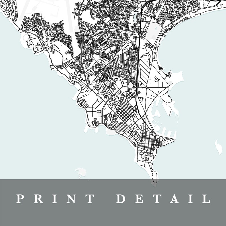 Dakar Map Dakar Senegal City Map Home Town Map Dakar - Etsy UK