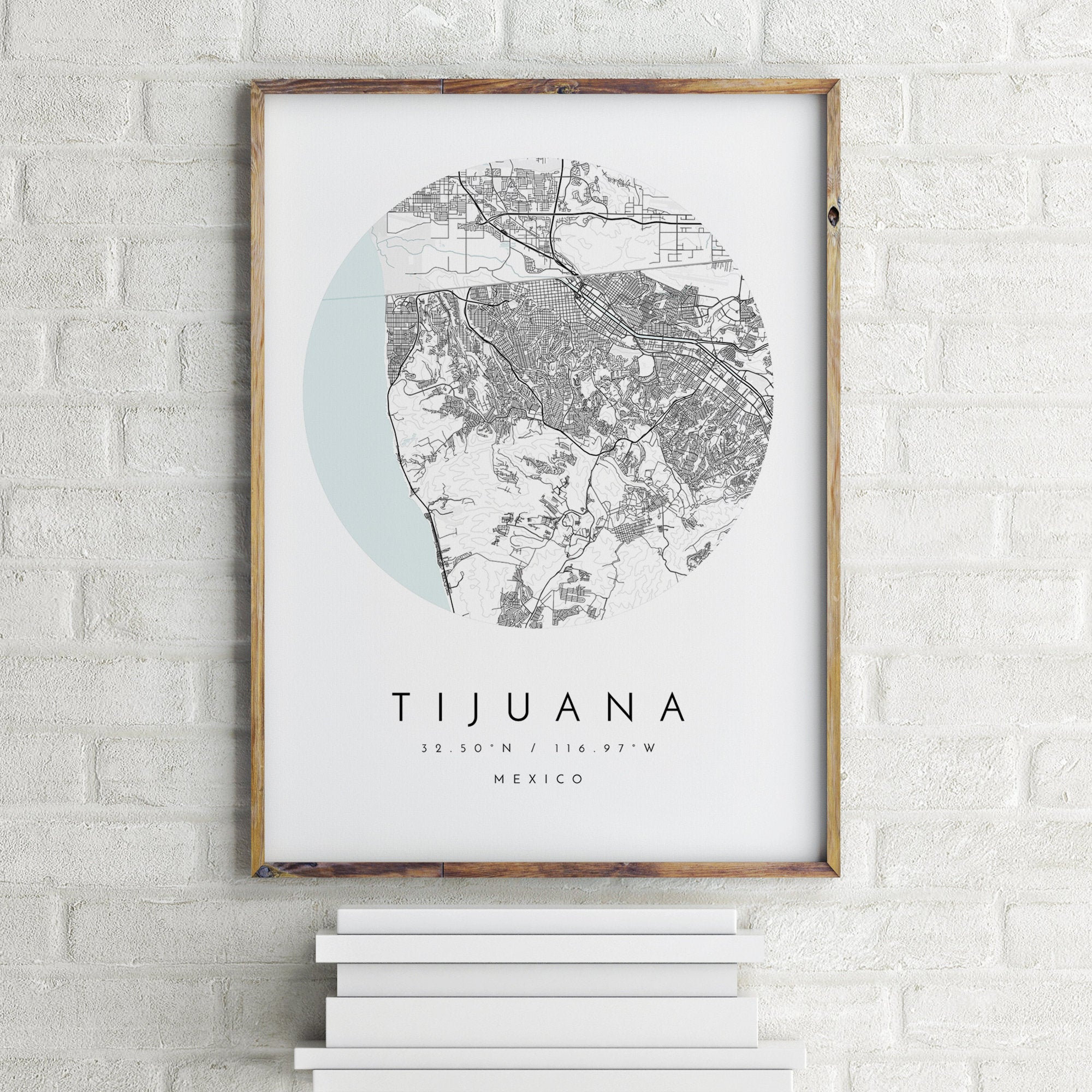 Tijuana Map Minimalist Map Tijuana Tijuana Print Tijuana - Etsy