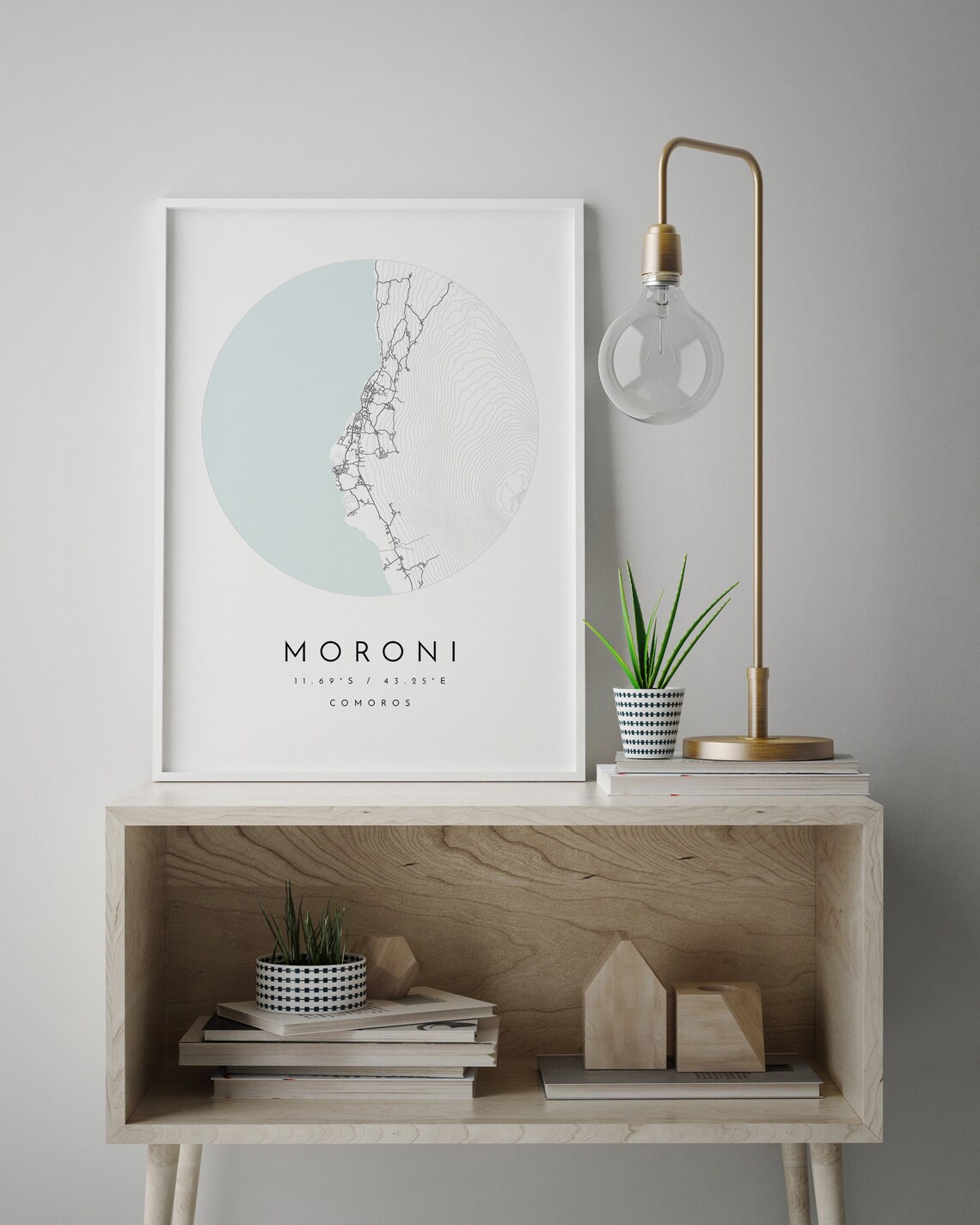Moroni Map Moroni Comoros City Map Home Town Map Moroni | Etsy