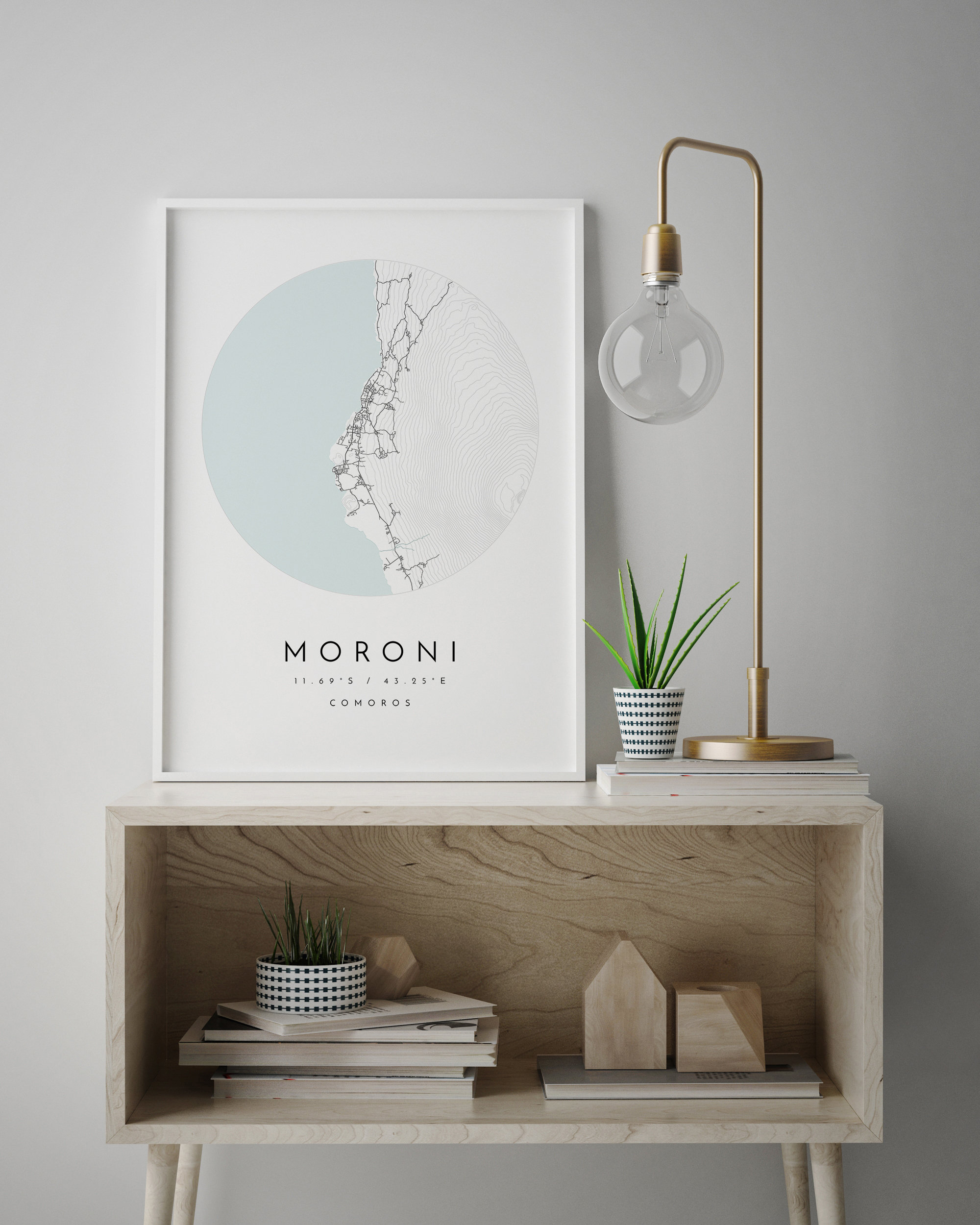 Moroni Map, Moroni, Comoros, City Map, Home Town Map, Moroni Print ...