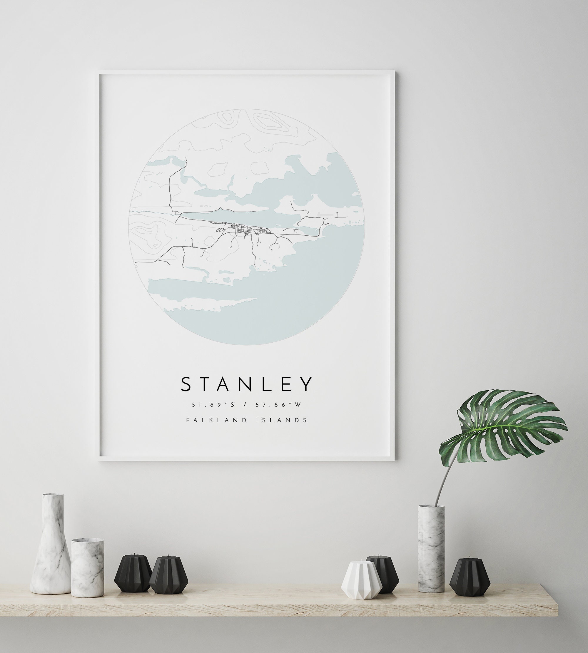 Stanley Map, Stanley, Falkland Islands, City Map, Home Town Map ...