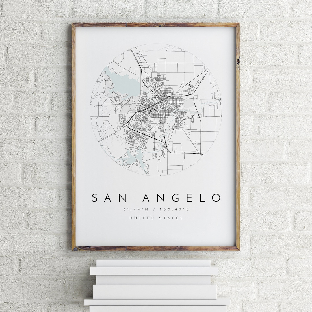 San Angelo Map, San Angelo, Texas, City Map, Home Town Map, San Angelo ...