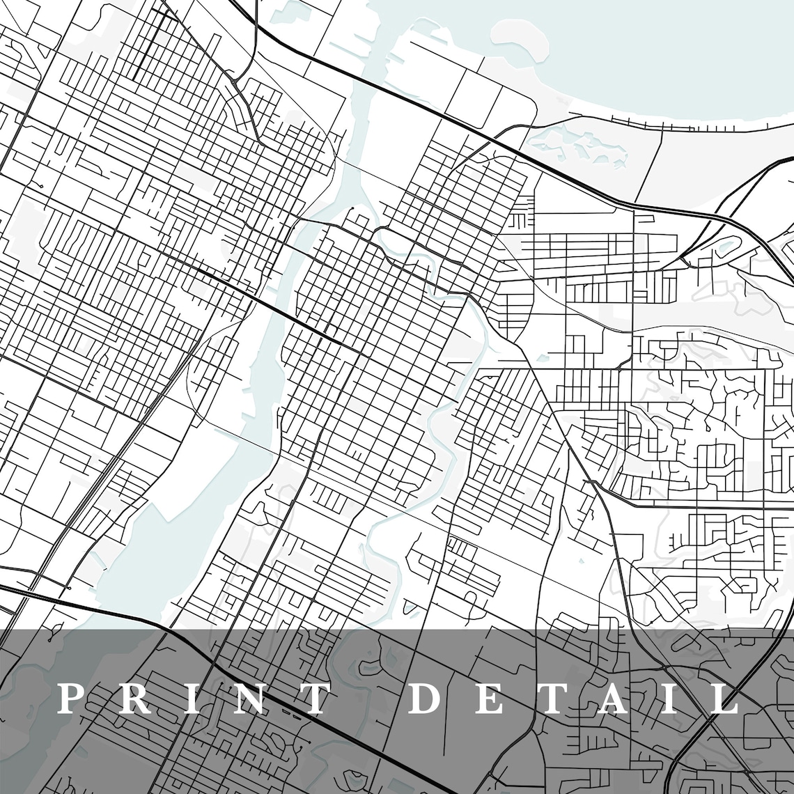 Green Bay Map Green Bay Wisconsin City Map Home Town Map | Etsy