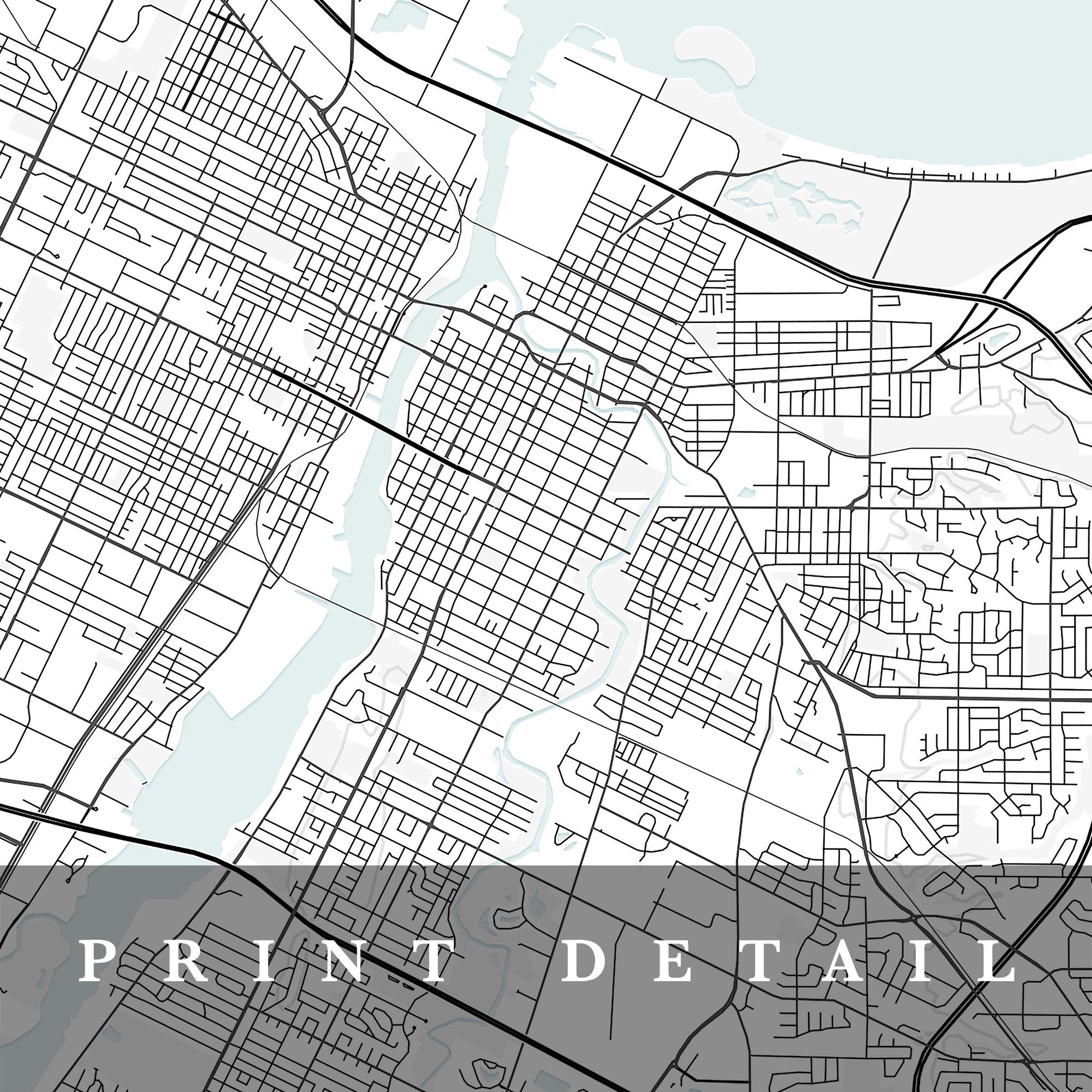 Green Bay Map Green Bay Wisconsin City Map Home Town Map - Etsy