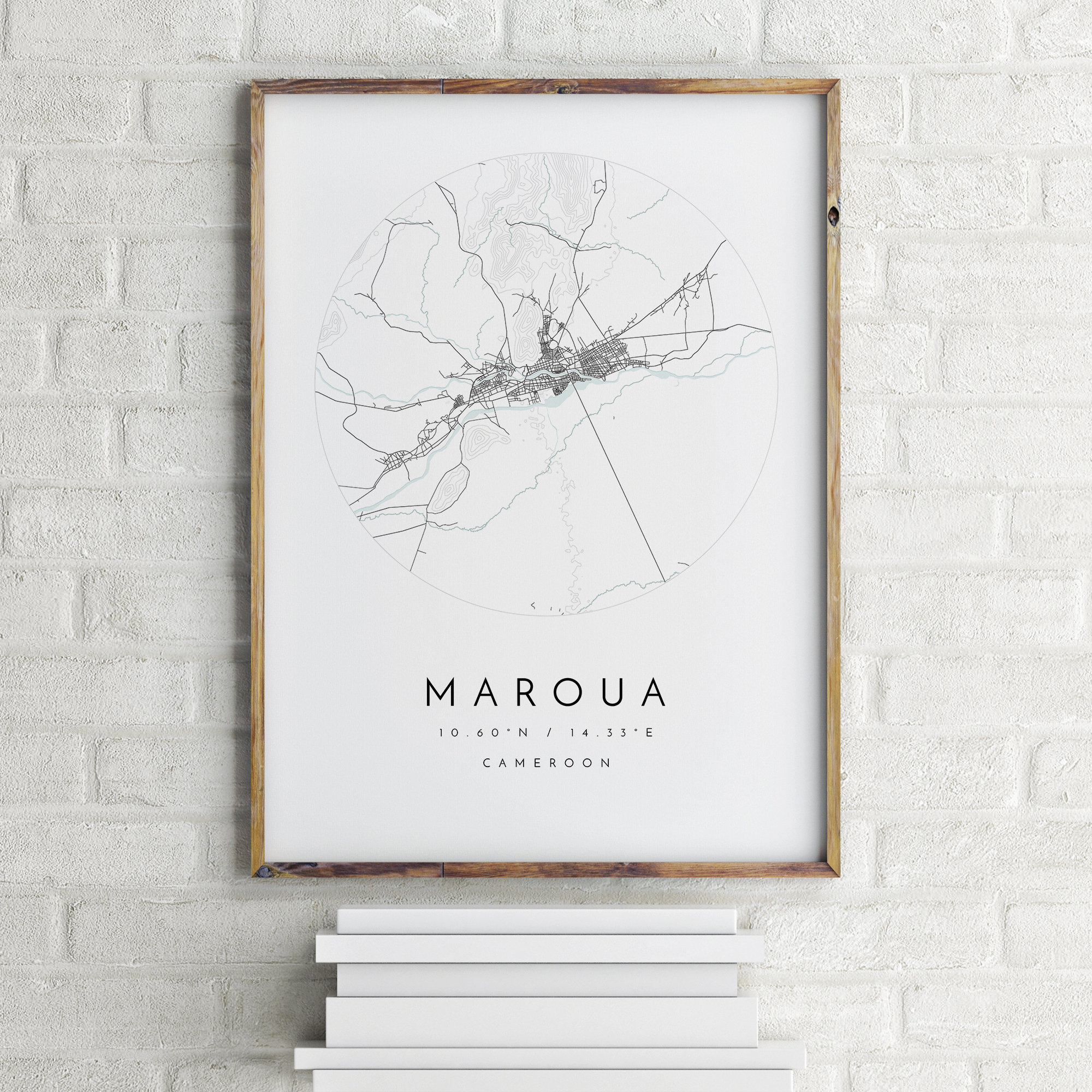 Maroua Map Maroua Cameroon City Map Home Town Map Maroua - Etsy UK