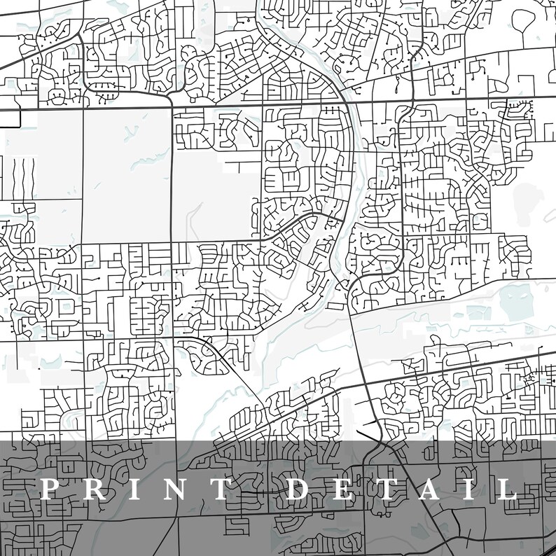 Naperville Map Naperville Illinois City Map Home Town Map - Etsy