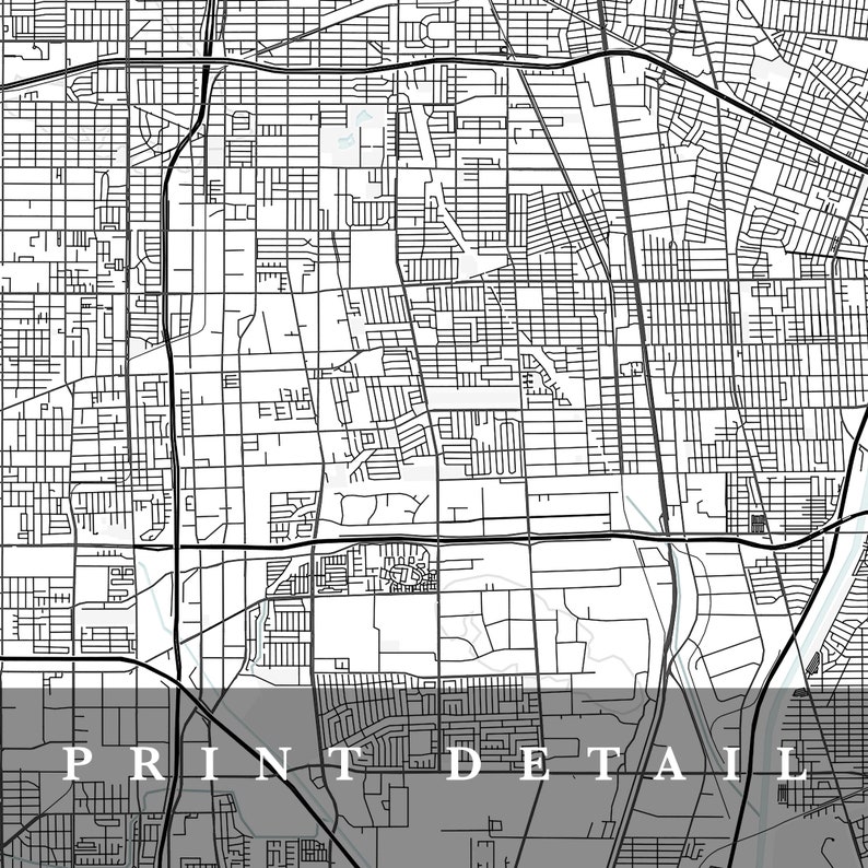 Compton Map Compton California City Map Home Town Map | Etsy
