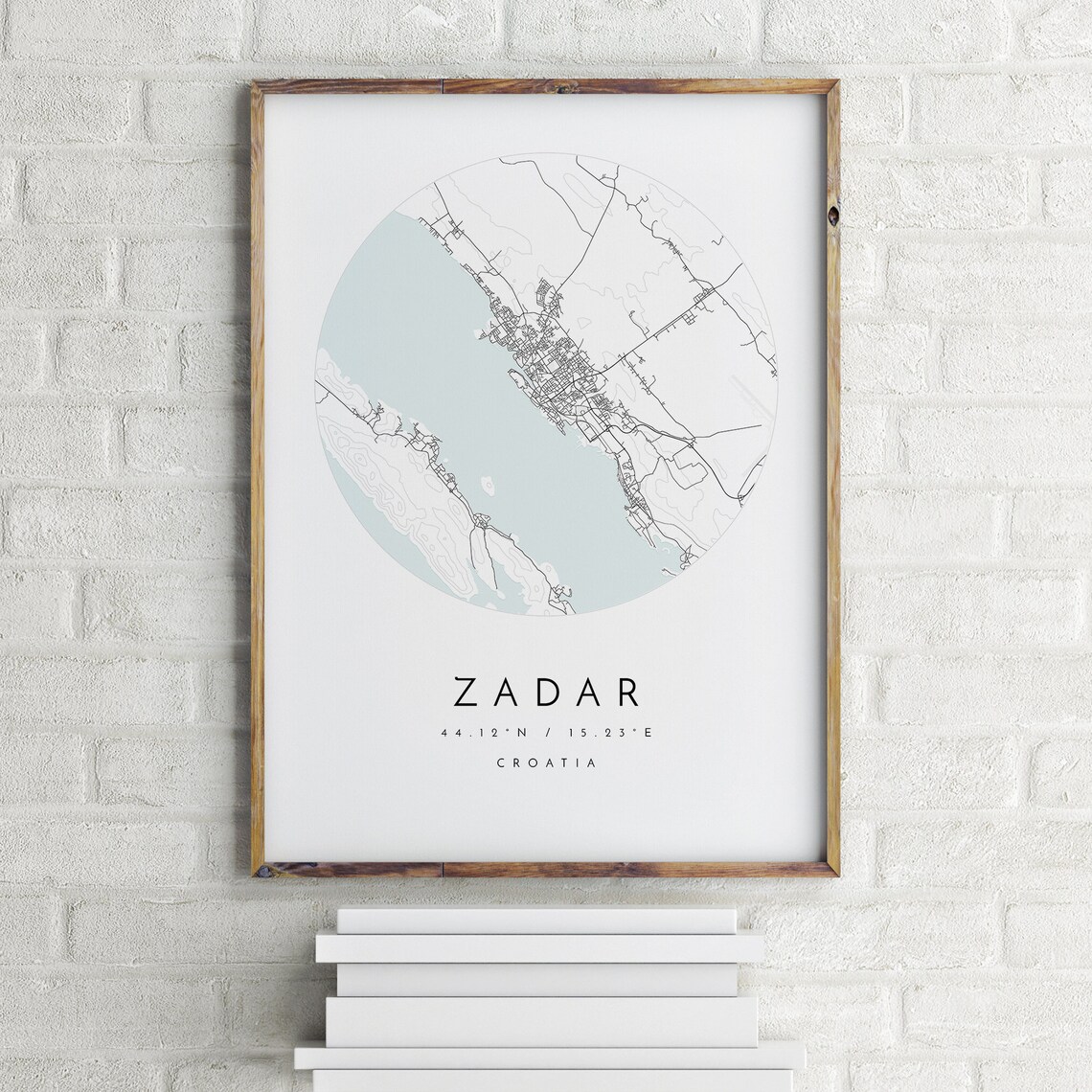 Zadar Map, Zadar, Croatia, City Map, Home Town Map, Zadar Print, Wall ...