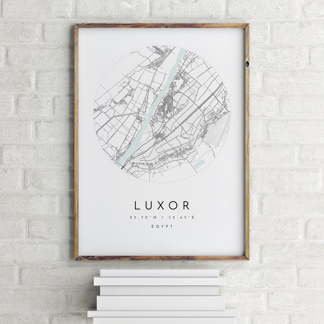 Mapa de Luxor, Luxor, Eqypt, mapa da cidade, mapa da cidade natal ...