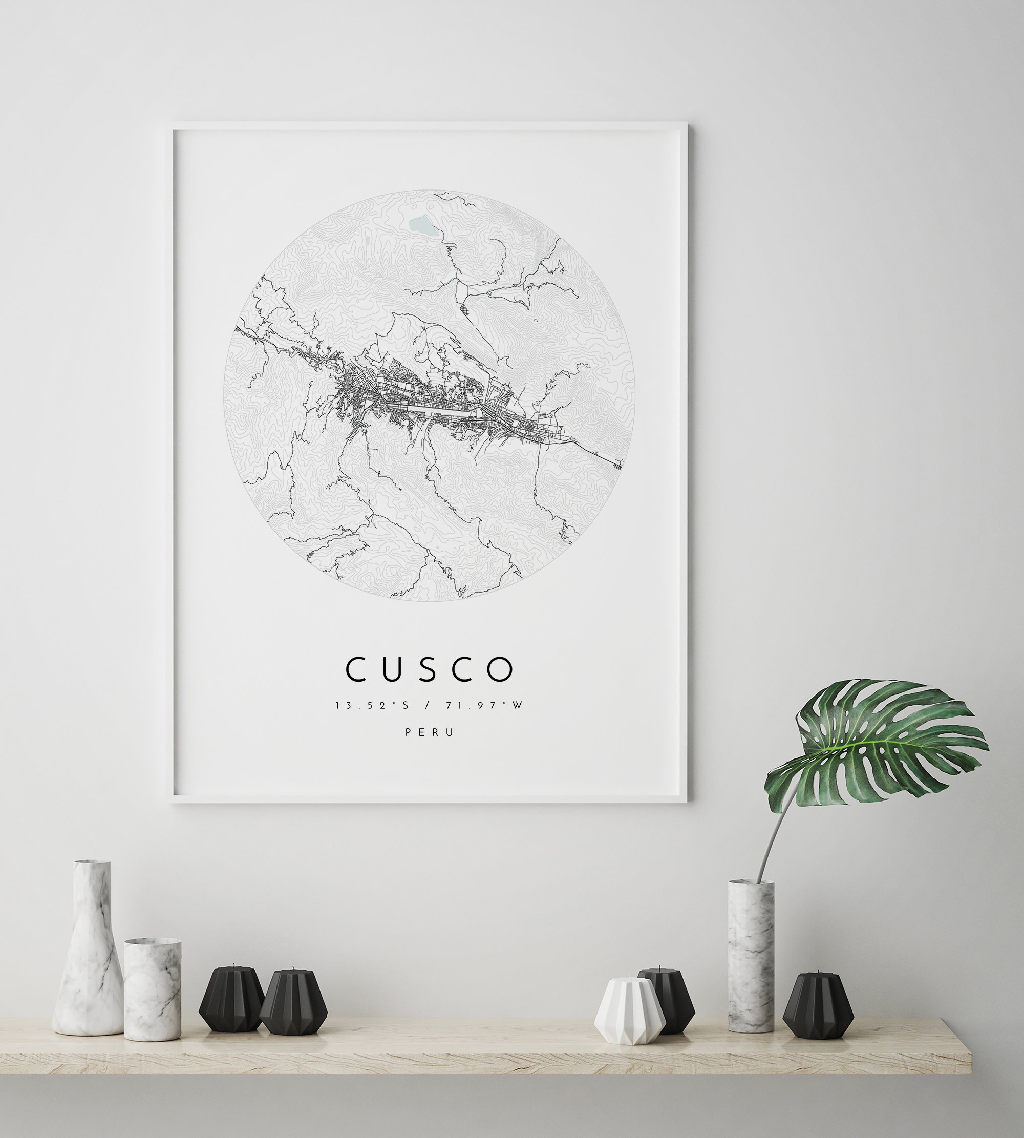 Cusco Map Cusco Peru City Map Home Town Map Cusco Print | Etsy