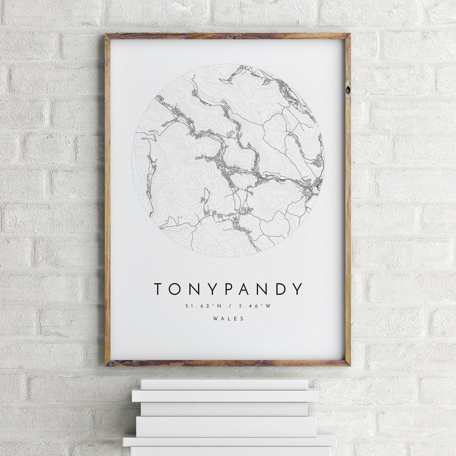 Tonypandy Map Tonypandy Wales City Map Home Town Map - Etsy UK