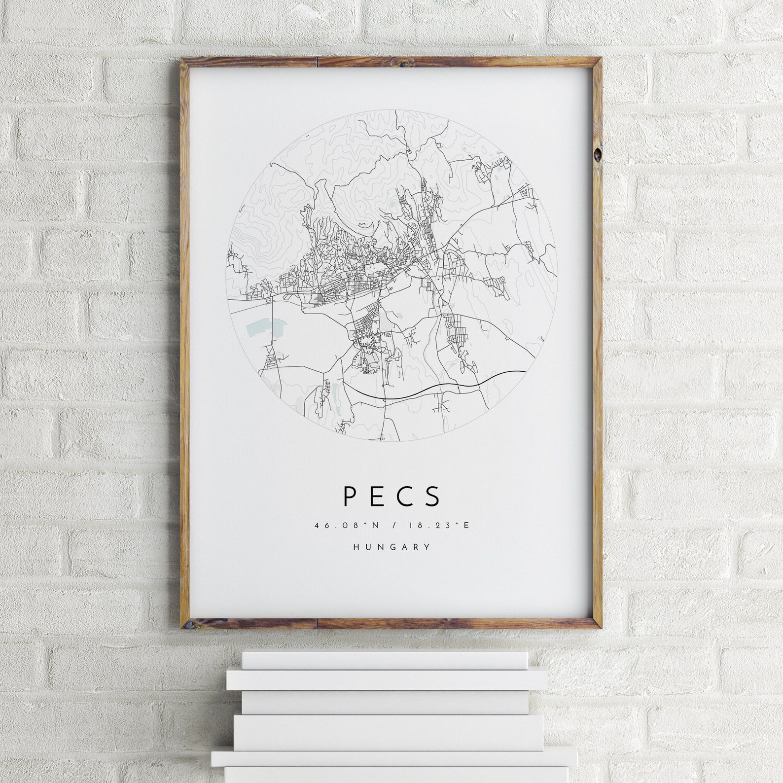 Pecs Map Pecs Hungary City Map Home Town Map Pecs Print - Etsy UK
