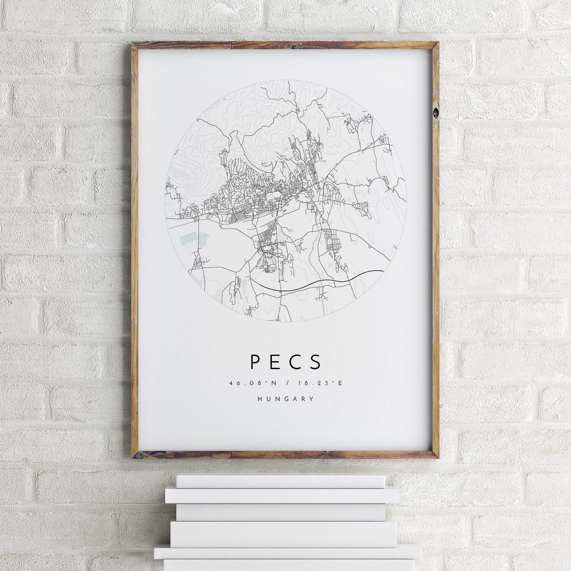 Pecs Map Pecs Hungary City Map Home Town Map Pecs Print - Etsy UK