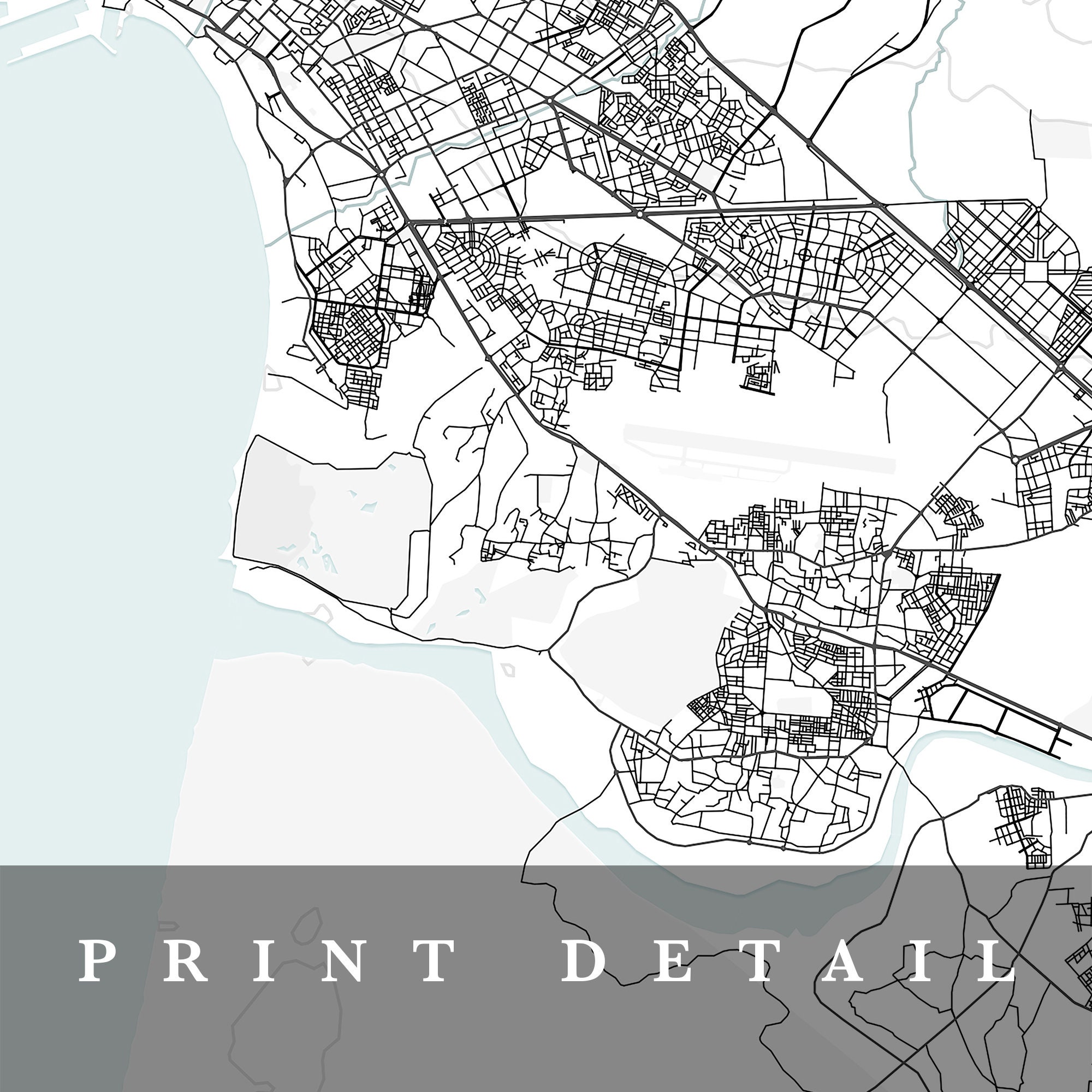 Agadir Map, Agadir, Morocco, City Map, Home Town Map, Agadir Print ...