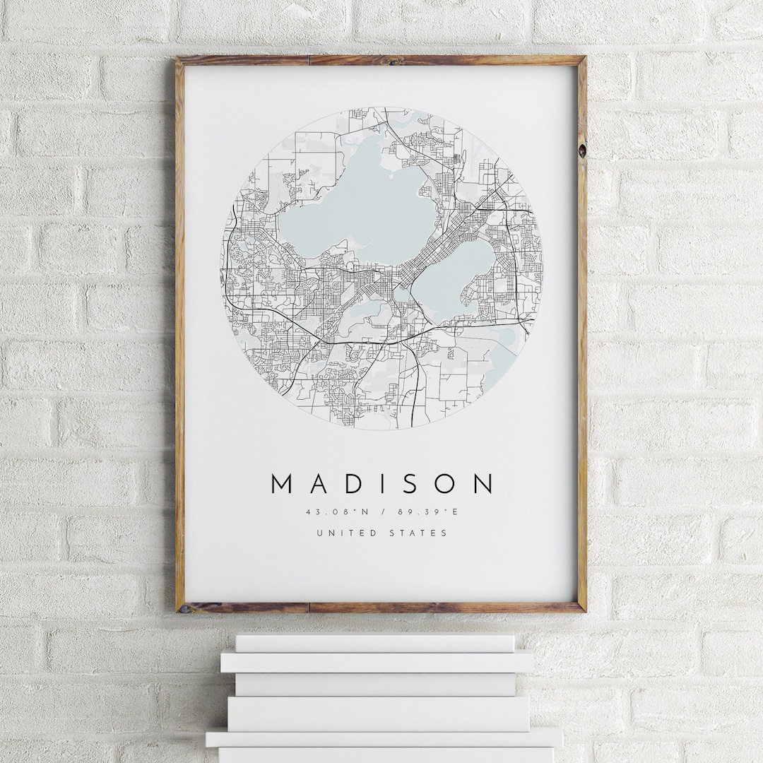 Madison City Map, Map of Madison, Home Town Map, City Map, Madison ...