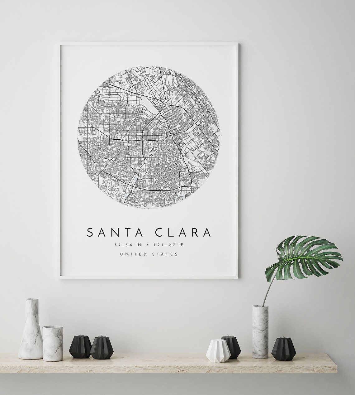 Santa Clara Map, Santa Clara, California, City Map, Home Town Map ...