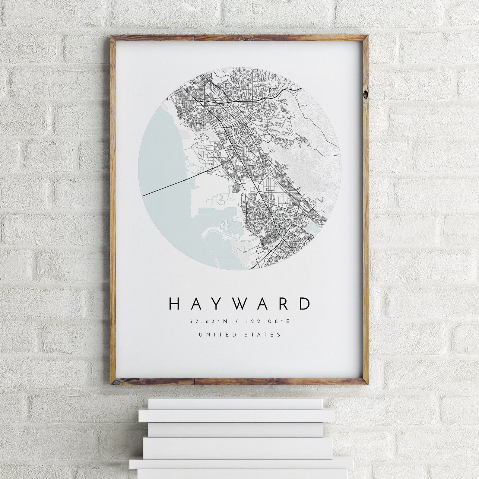 Hayward Map Hayward California City Map Home Town Map | Etsy